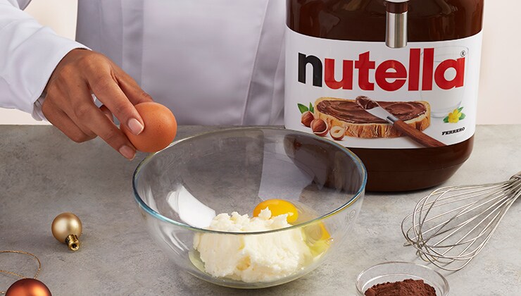 Marble mini cakes with Nutella recipe