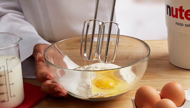 Nutella pancake with white chocolate namelaka - newferrerofoodservice ...