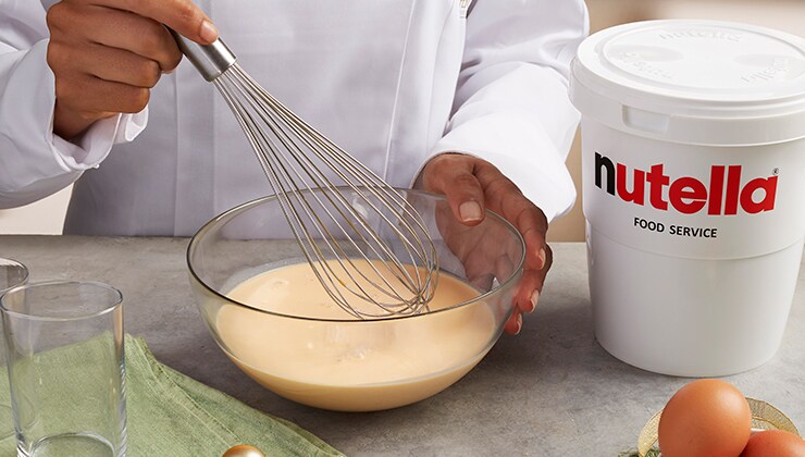 Hazelnut praline mousse with Nutella recipe