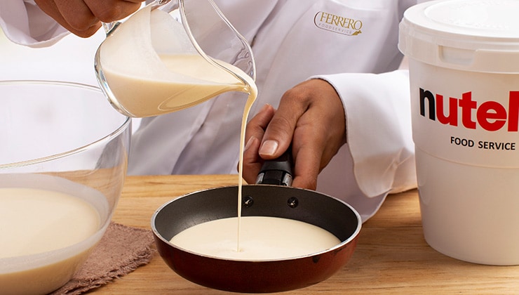 Nutella pancake with white chocolate namelaka - newferrerofoodservice ...