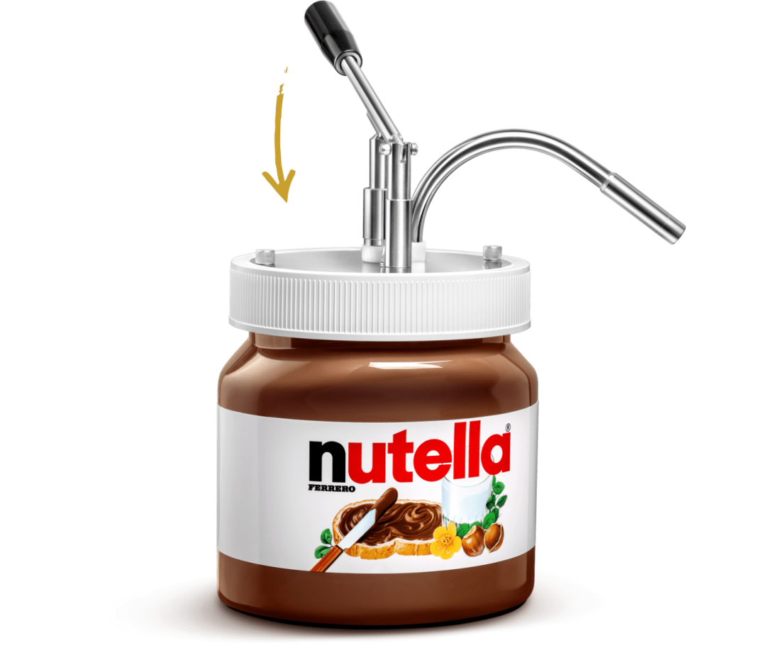 Nutella® heated pump dispenser | Ferrero Foodservice