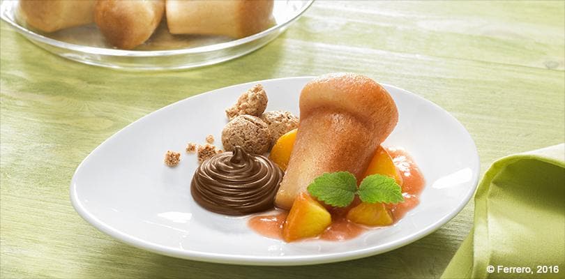 Italian «babà» sponge cake with Nutella recipe