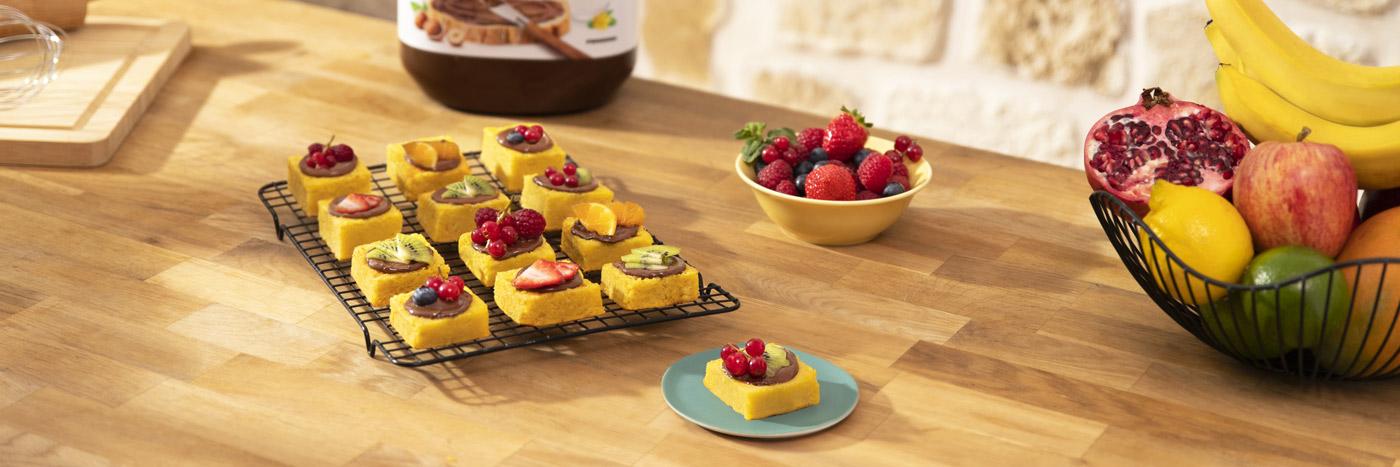 Pan de elote with Nutella recipe