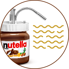 Nutella® heated pump dispenser | Ferrero Foodservice