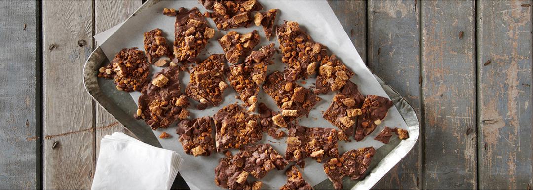 Chocolate Bark Cookie Bites Topped with Butterfinger® & Cookie Crumbles ...