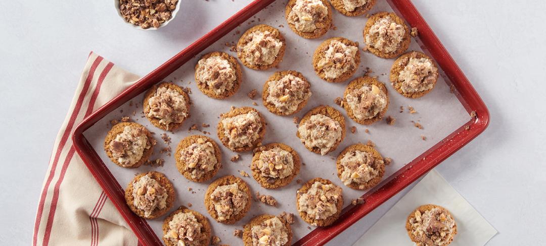 Oatmeal Maple Cookies made with BabyRuth® with Nutella recipe