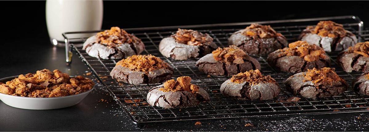 Krinkle Cookies made with Butterfinger® with Nutella recipe