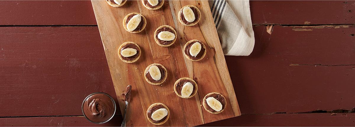 Shortbread Banana Cookies with Nutella® with Nutella recipe