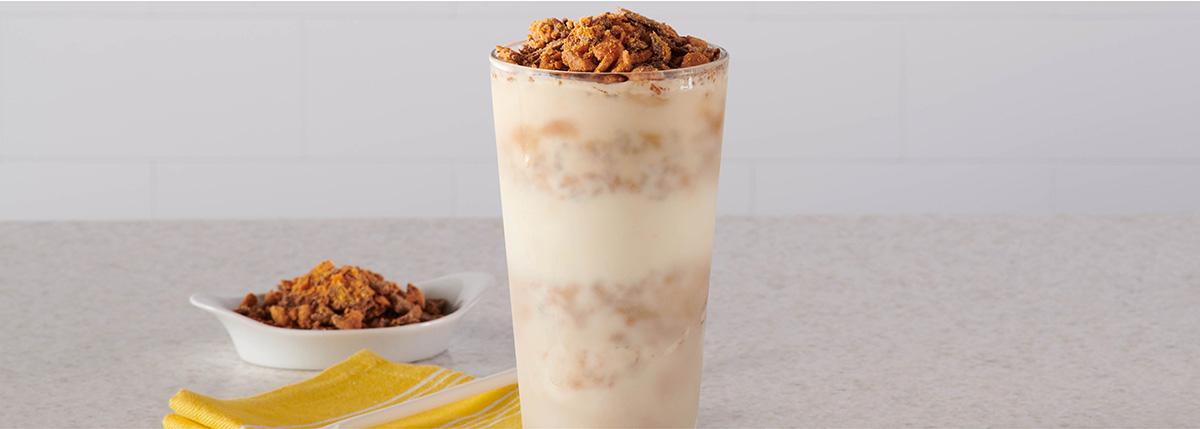Layered Milkshake made with Butterfinger® with Nutella recipe