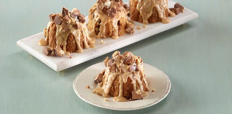 Mini Caramel Pie Domes made with Baby Ruth® with Nutella recipe