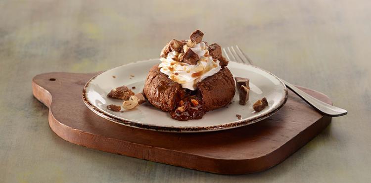 Mini Caramel Pie Domes made with Baby Ruth® with Nutella recipe